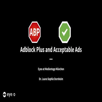 Eyeo und Adblock Plus | Medientage München | PDF | Browsers | Computer Software and Applications