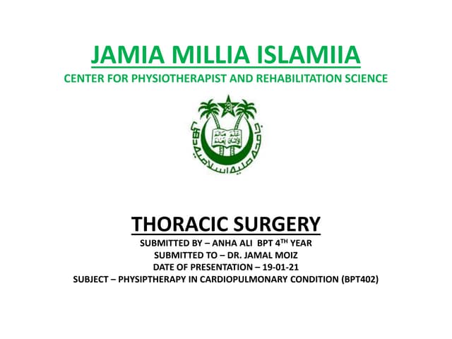 Thoracotomy | PPTX