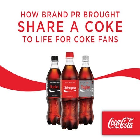HOW BRAND PR BROUGHT SHARE A COKE TO LIFE FOR COKE FANS | PPT