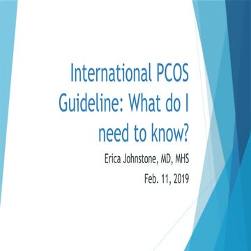 PCOs 2023 recommendation from a study guideline | PPT