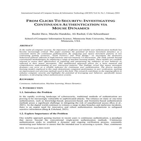 From Clicks To Security Investigating Continuous Authentication Via Mouse Dynamics Pdf