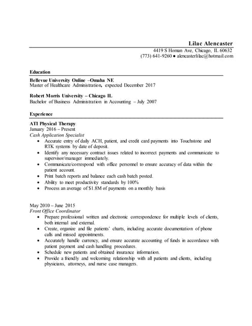 Ashley's 2016 Resume | PDF