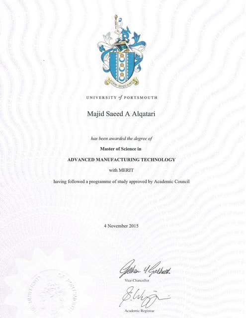 Beng Certificate | PDF