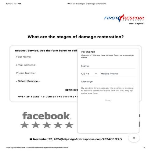 What are the stages of damage restoration? | PDF
