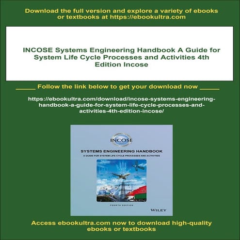 INCOSE Systems Engineering Handbook A Guide for System Life Cycle Processes and Activities 4th ...