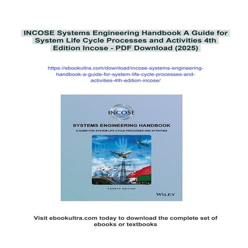 INCOSE Systems Engineering Handbook A Guide for System Life Cycle ...