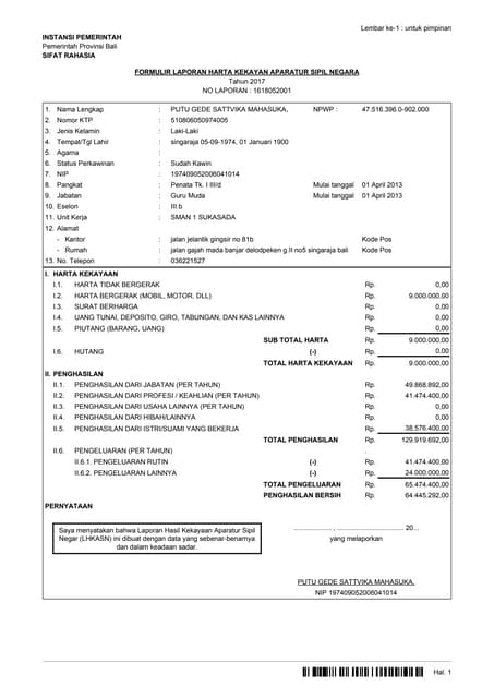 Form Model DK Eka Purdianti PPKK Baru Terbit | PDF