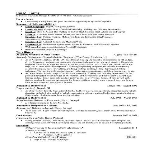 Tim's resume | DOCX