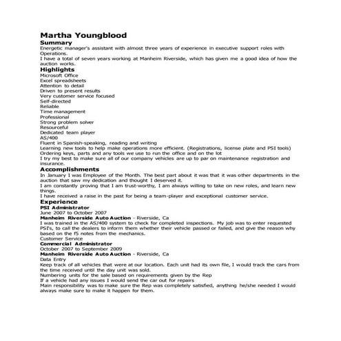 Martha Youngblood Resume | DOCX