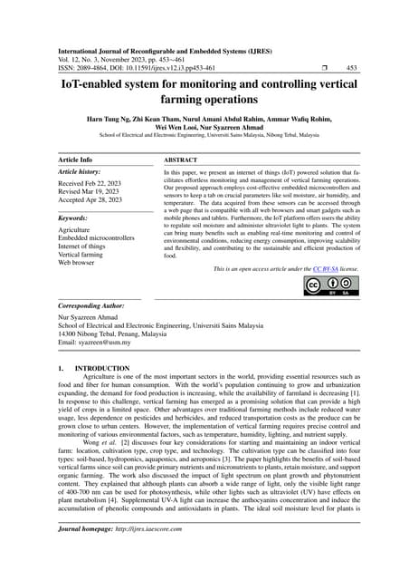 Smart Irrigation System Using Node Microcontroller Unit Esp8266 And Ubidots Cloud Platform Pdf