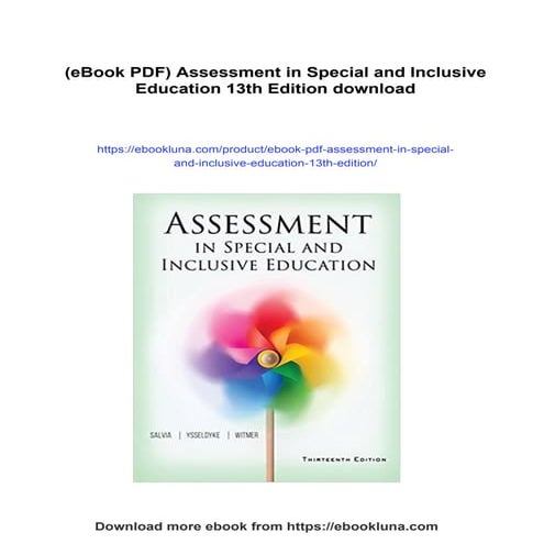 (eBook PDF) Assessment in Special and Inclusive Education 13th Edition ...