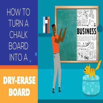HOW TO TURN A CHALKBOARD INTO A DRY-ERASE BOARD | PPT