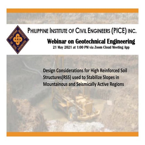 Design Considerations for High Reinforced Soil Structures in Seismic ...