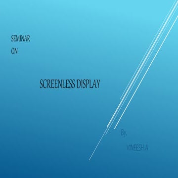 Screenless displays ppt | PPTX