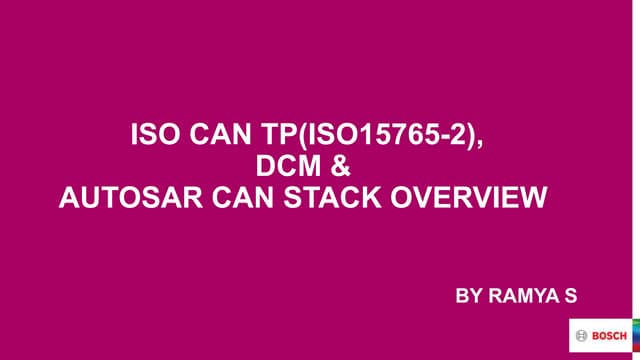 AUTOSAR 403 CAN Stack | PPTX