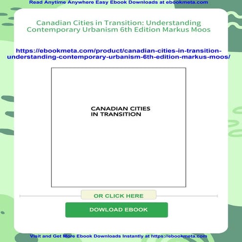 Canadian Cities in Transition: Understanding Contemporary Urbanism 6th ...