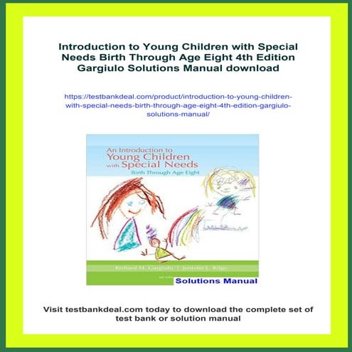 Introduction to Young Children with Special Needs Birth Through Age ...