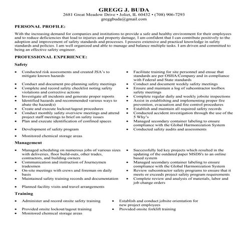 Gregg J Buda_Professional Reference List | PDF