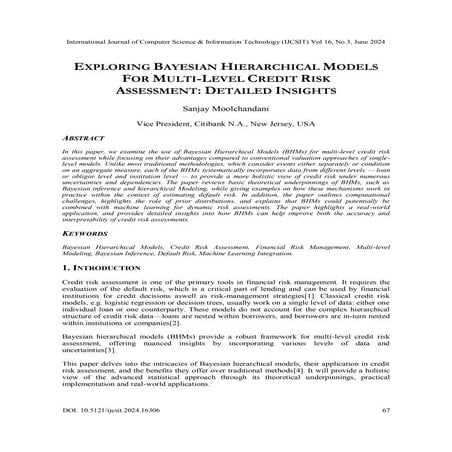 Exploring Bayesian Hierarchical Models for Multi-Level Credit Risk Assessment: Detailed Insights ...