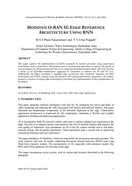 Implementing Machine Learning Algorithms For Predictive Network 0450