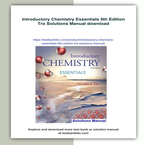 Introductory Chemistry Essentials 5th Edition Tro Solutions Manual | PDF