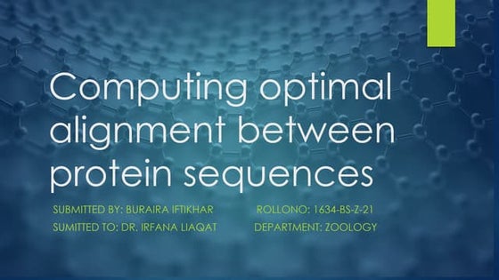 Scoring schemes in bioinformatics (blosum) | PPTX | Genetics | Science
