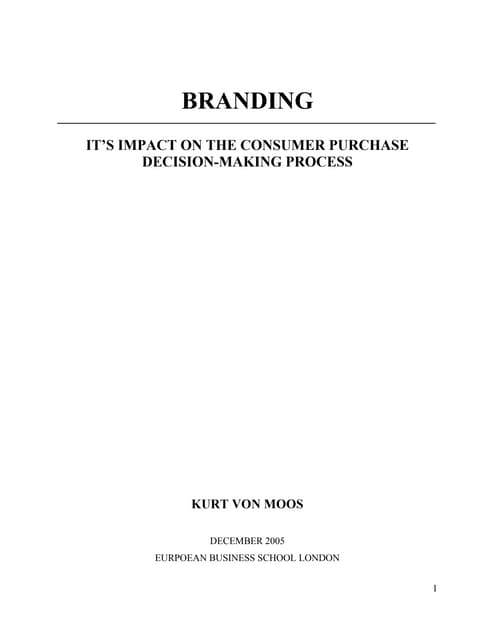 Consumer buying behaviour | PDF