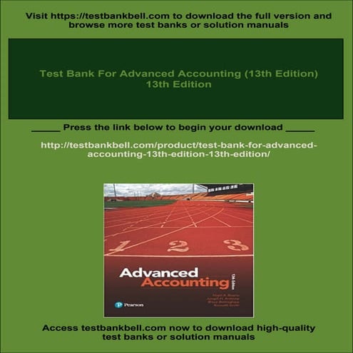 Test Bank For Advanced Accounting (13th Edition) 13th Edition | PDF