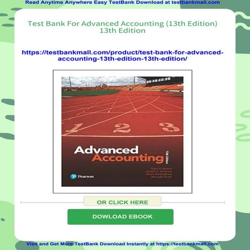 Test Bank For Advanced Accounting (13th Edition) 13th Edition | PDF