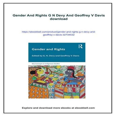 Gender And Rights G N Devy And Geoffrey V Davis | PDF