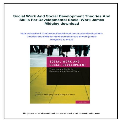 Social Work And Social Development Theories And Skills For ...