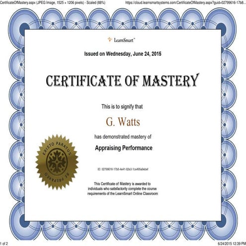 CertificateOfMastery | PDF