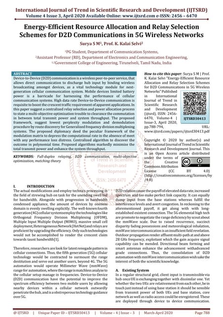 Interference Aware Resource Allocation Model For D2d Under Cellular 9155