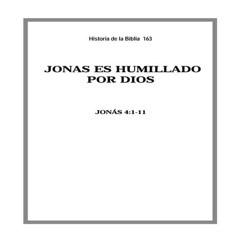163 jonás es humillado por dios | PDF