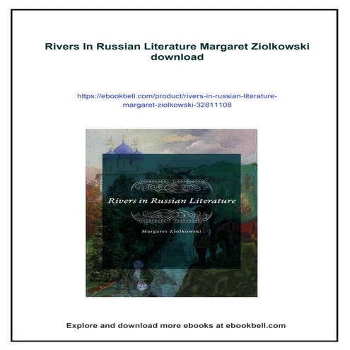 Rivers In Russian Literature Margaret Ziolkowski | PDF