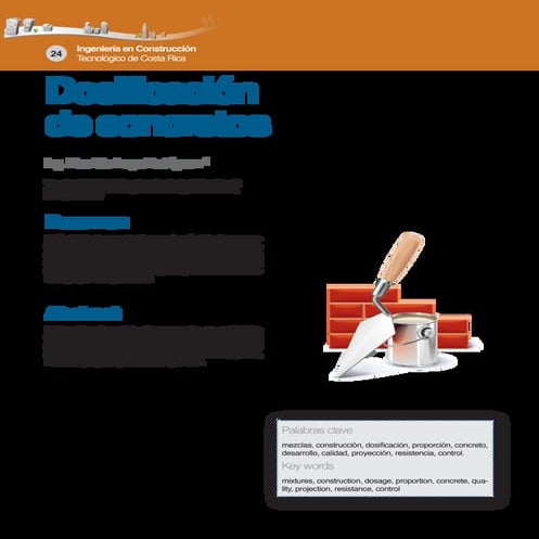 Tablas ACI - RNC para diseño de concreto | PDF