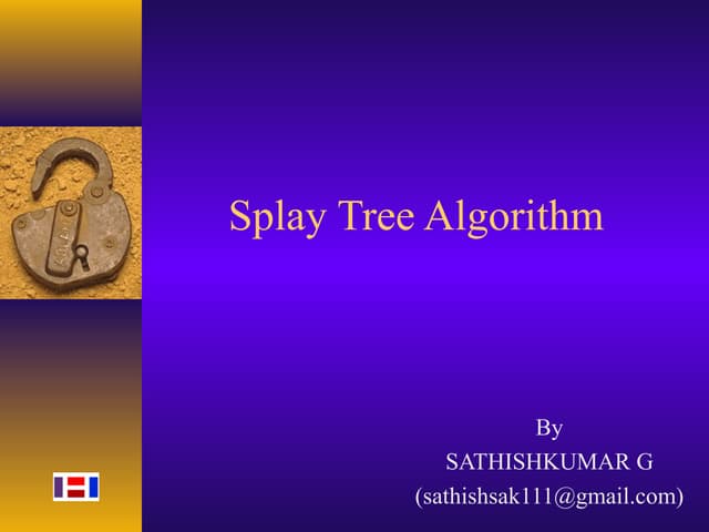 Splay Tree Algorithm Ppt Programming Languages Computing