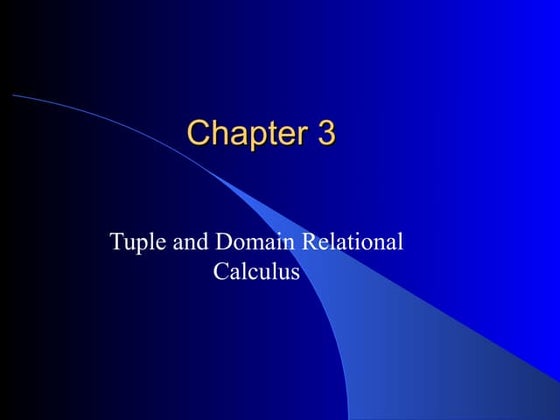 Dbms 14: Relational Calculus | PDF