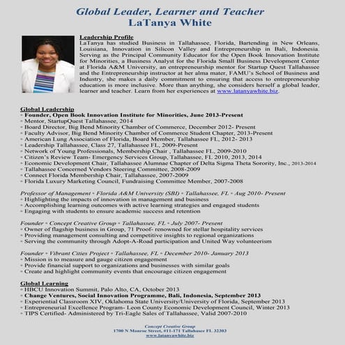 White_Global Leadership Profile | PDF