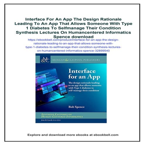 Interface For An App The Design Rationale Leading To An App That Allows ...