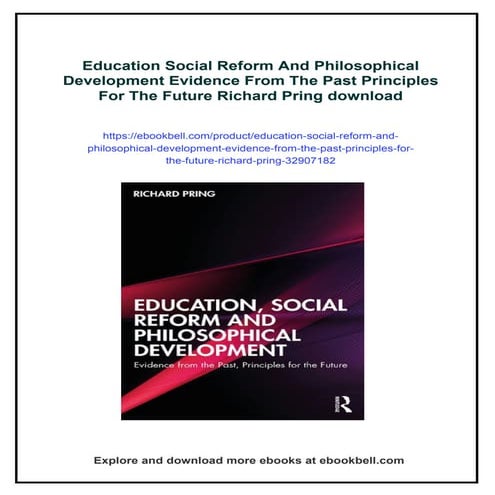 Education Social Reform And Philosophical Development Evidence From The ...