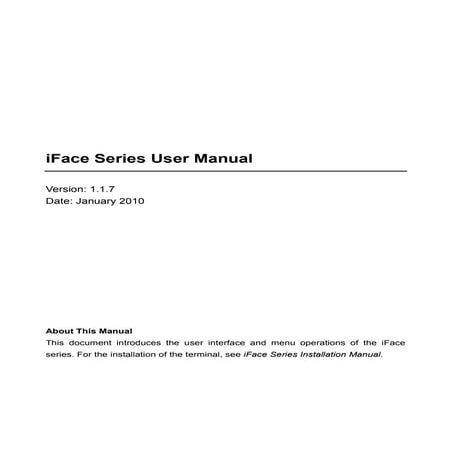 1645 nv iface series user manual_1.1.7 | PDF