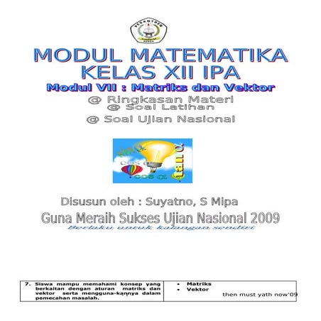 Determinan dan invers matriks | PPT