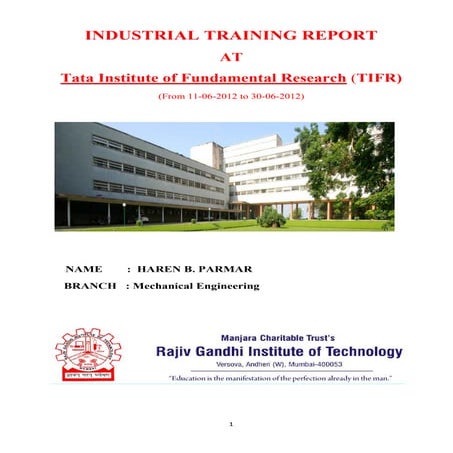 tifr report | PDF