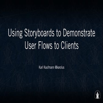 Using Storyboards to Demonstrate User Flows | PDF