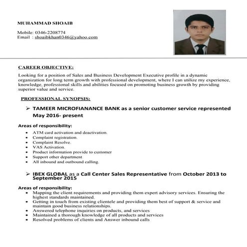 shoaib cv | DOC