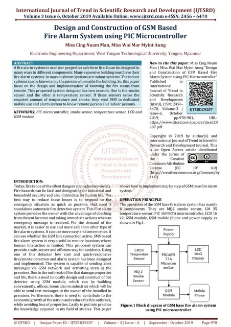 Design and Build of an Arduino-Powered Fire Detection System. pptx | PPTX | Home Security | Home ...