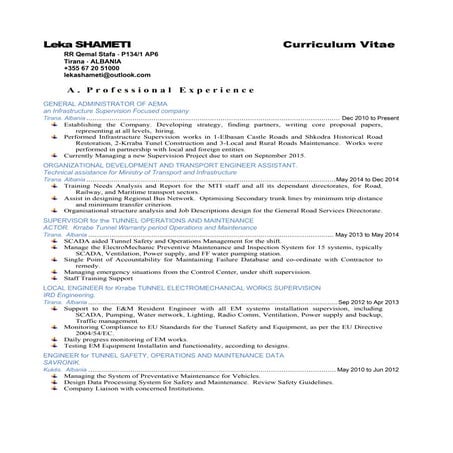 MyCV - 07-2015 | PDF