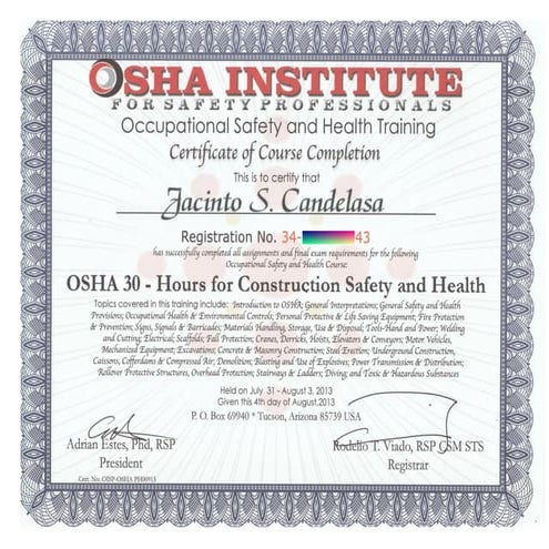 OSHA 30-HOURS-a | PDF