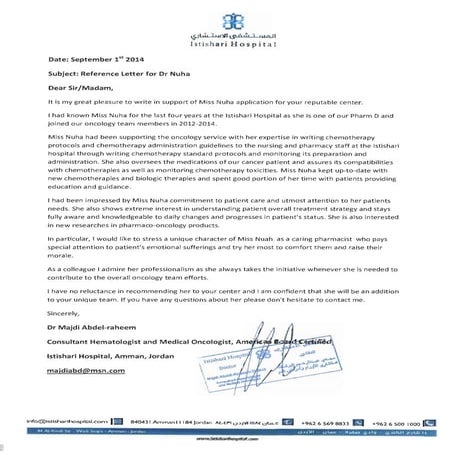 recommendations letter | PDF